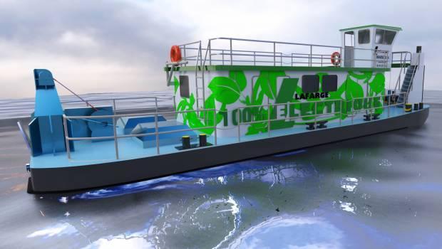Le Marsouin, un pousseur hybride électrique sur la Seine | HAROPA PORT