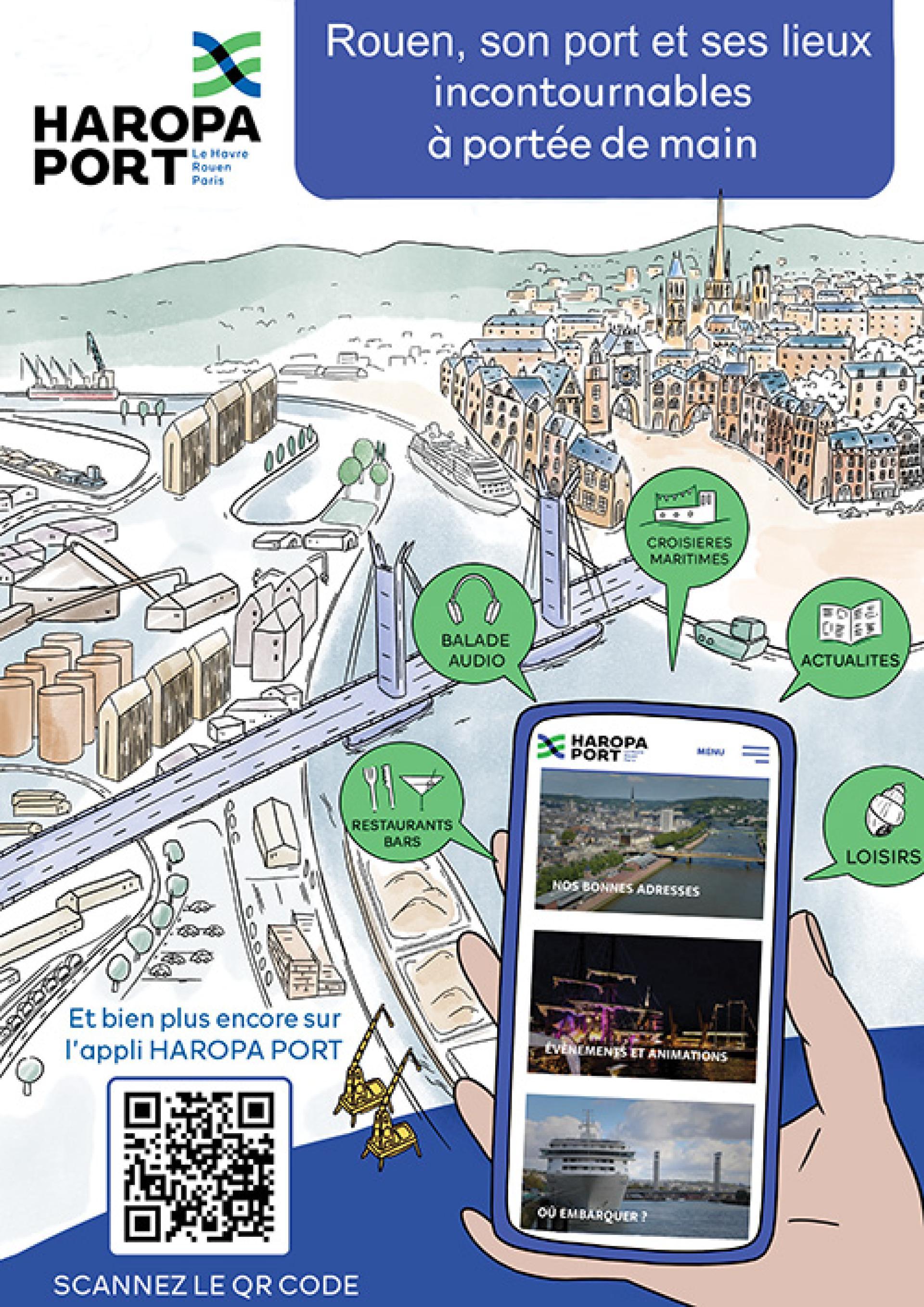 Une web app pour découvrir le port et les quais de Rouen | HAROPA PORT